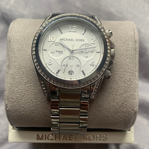 Michael Kors | Accessories | Michael Kors Silver Diamond Watch | Poshmark
